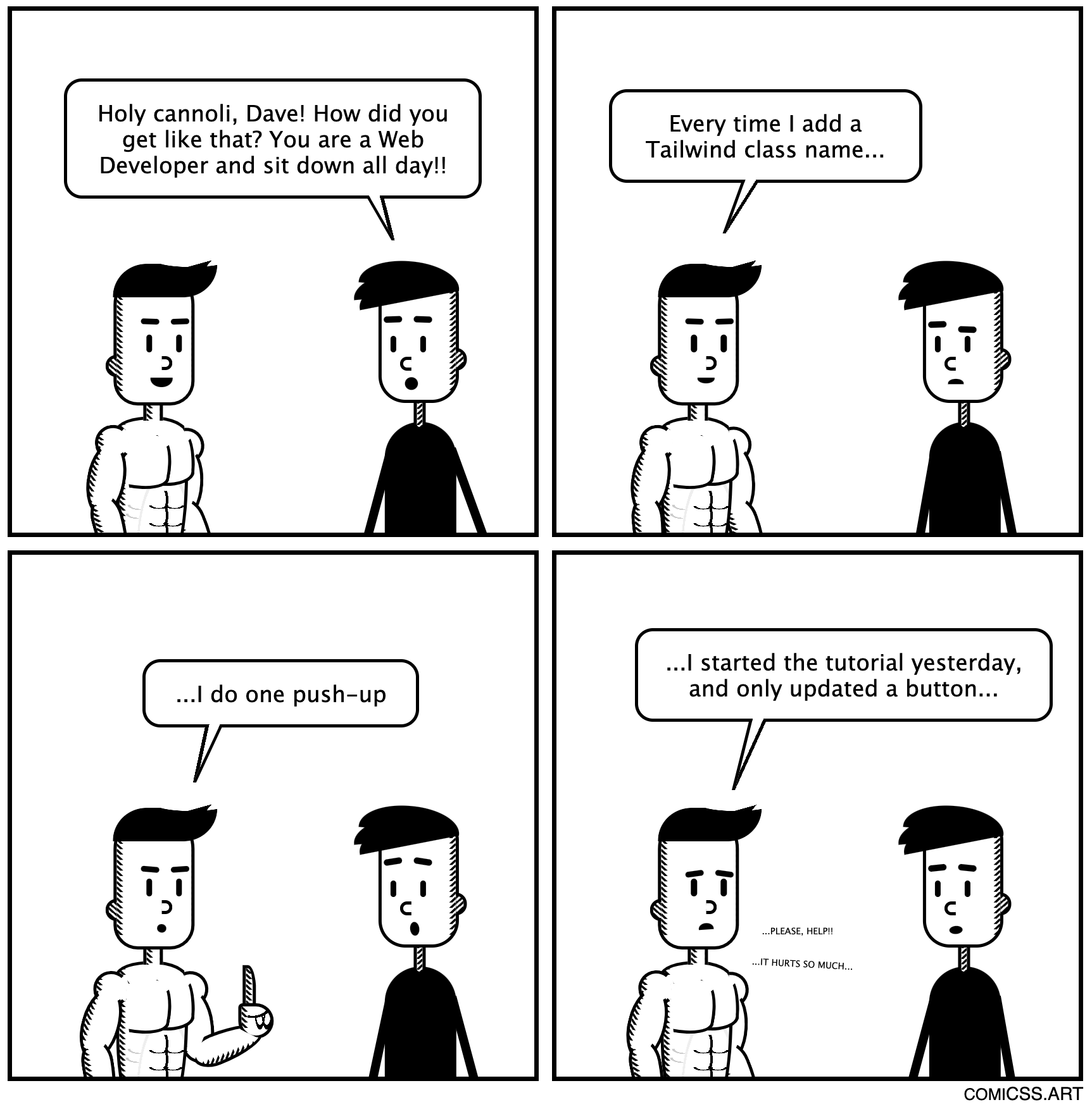 comiCSS #167: Push-ups